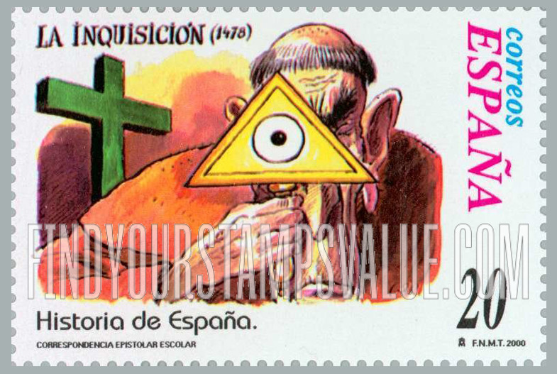 Letter Writing Type of 1998: Spanish Inquisition, 1478 20p Multicolored ...