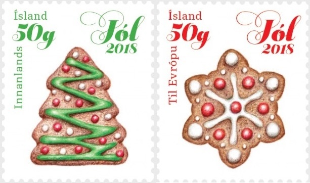 Two new Iceland Post`s stamps smell like tasty gingerbread! – World ...