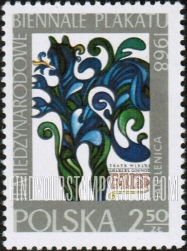 Poster for Gounod’s Faust, by Jan Lenica 2.50z Gray & multicolored ...