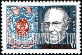 Rowland Hill (1795-1879), Originator of Penny Postage 6z Multicolored ...