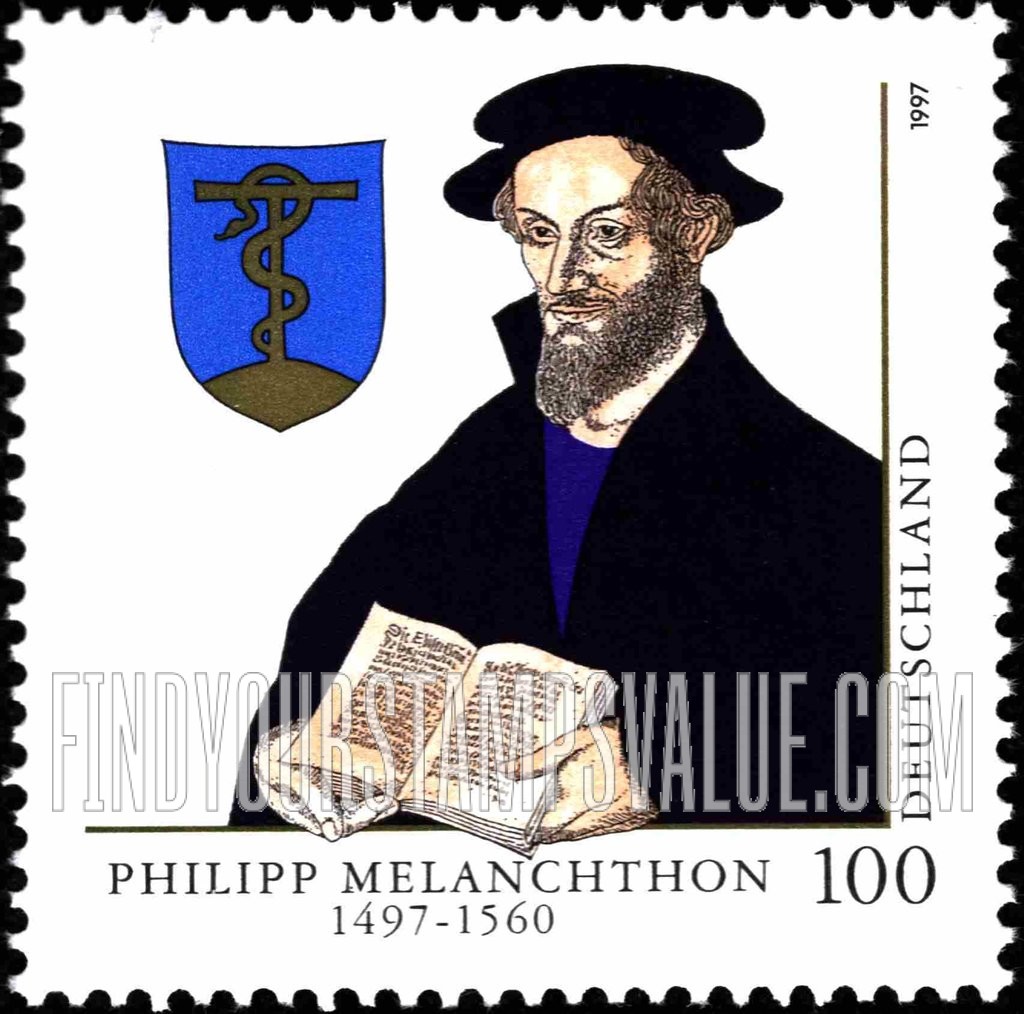 Philipp Melanchthon (1497-1560), Protestant Reformer 100pf Multicolored ...